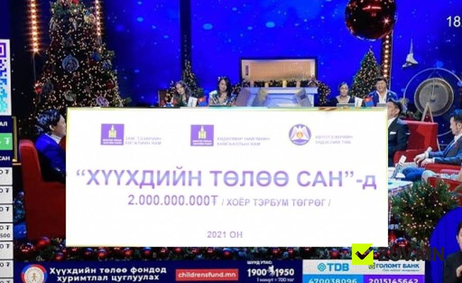 Хүүхдийн төлөө санд 11 тэрбумын орлого бүрдүүлснээс 45 хүүхдэд 106 7